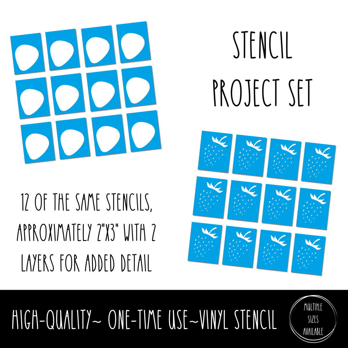 Strawberry Project Stencil Set – Purposeful Indulgence