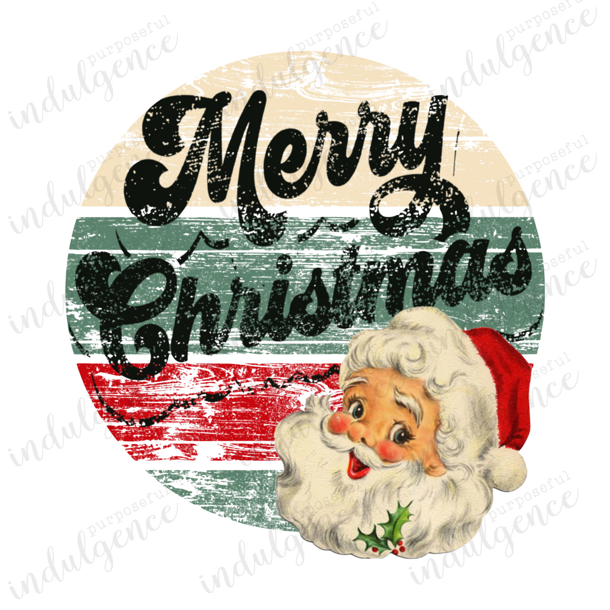 Vintage Santa - Vinyl Heat Transfers – Purposeful Indulgence